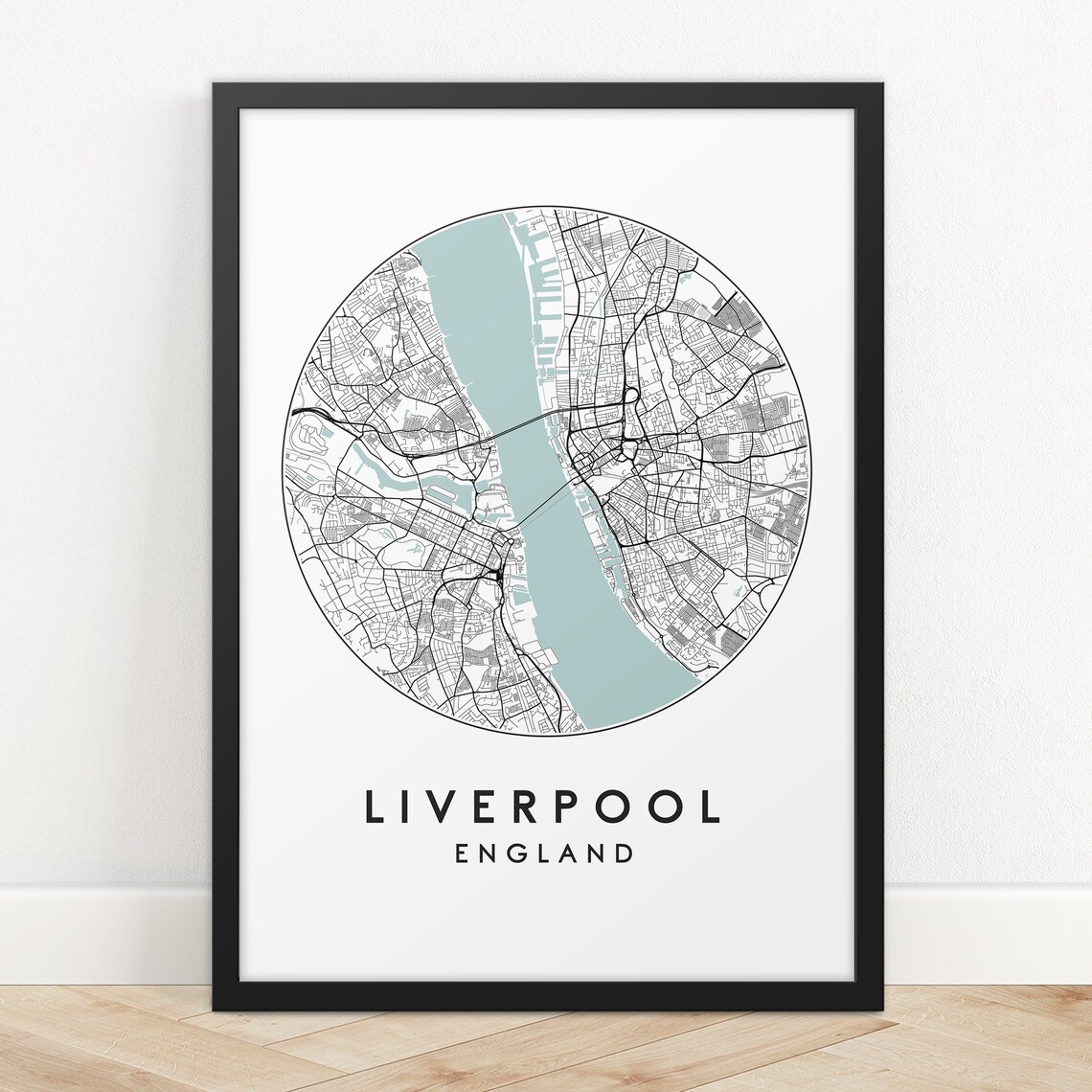 Liverpool City Map Print, Street Map Art, Liverpool Map Poster ...