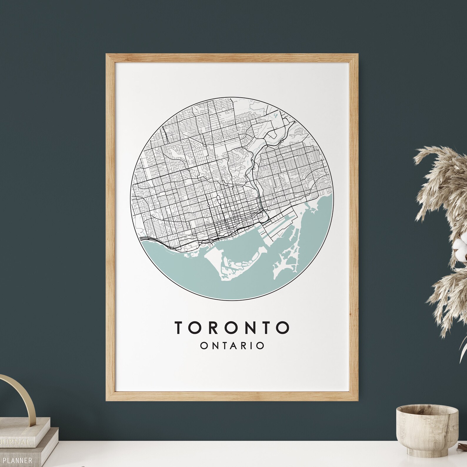 Toronto City Print Street Map Art Toronto Map Poster - Etsy