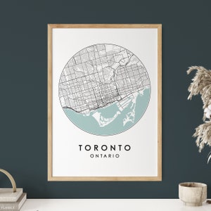 Toronto City Print, Street Map Art, Toronto Map Poster, Toronto Map ...