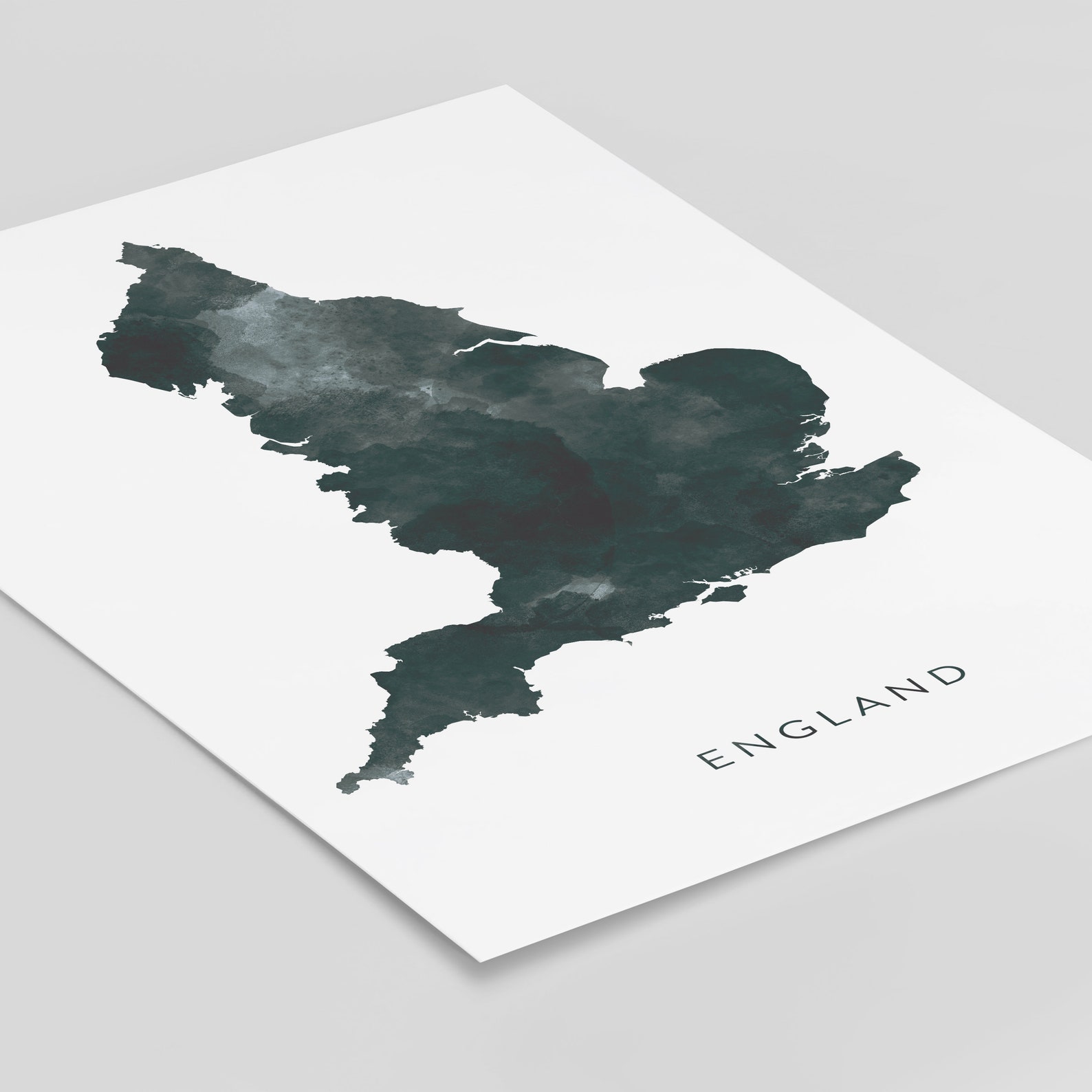 England Map Watercolour Print Watercolor Map Art England Map - Etsy UK