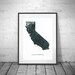California Map, Watercolor Print, California State, California Poster ...