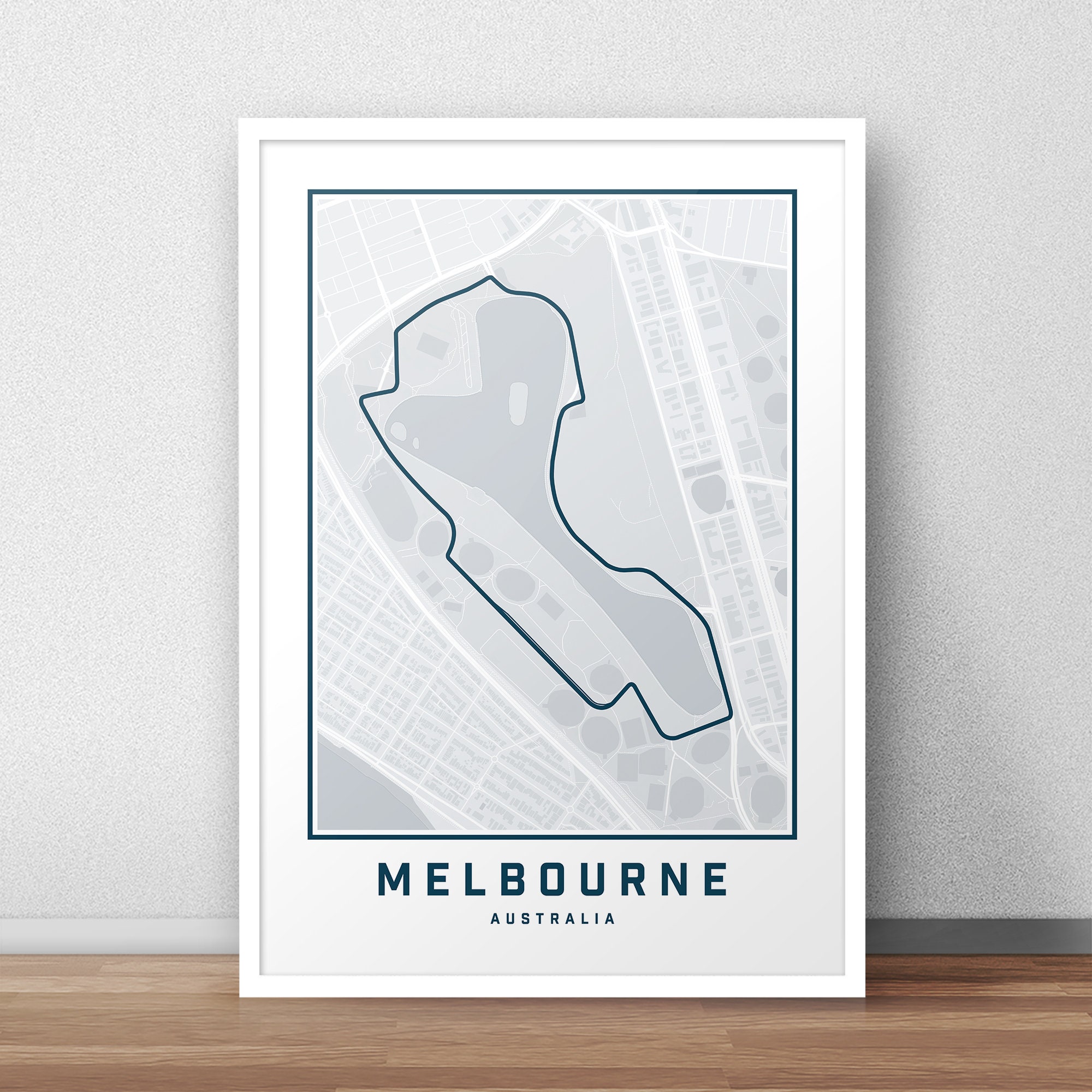 Melbourne Formula 1 Map Print, F1 Poster, Formula 1 Prints, Motorsport ...