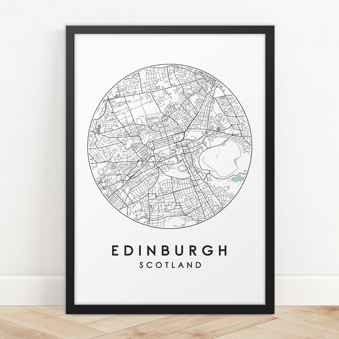 Edinburgh City Map Print, Street Map Art, Edinburgh Map Poster ...