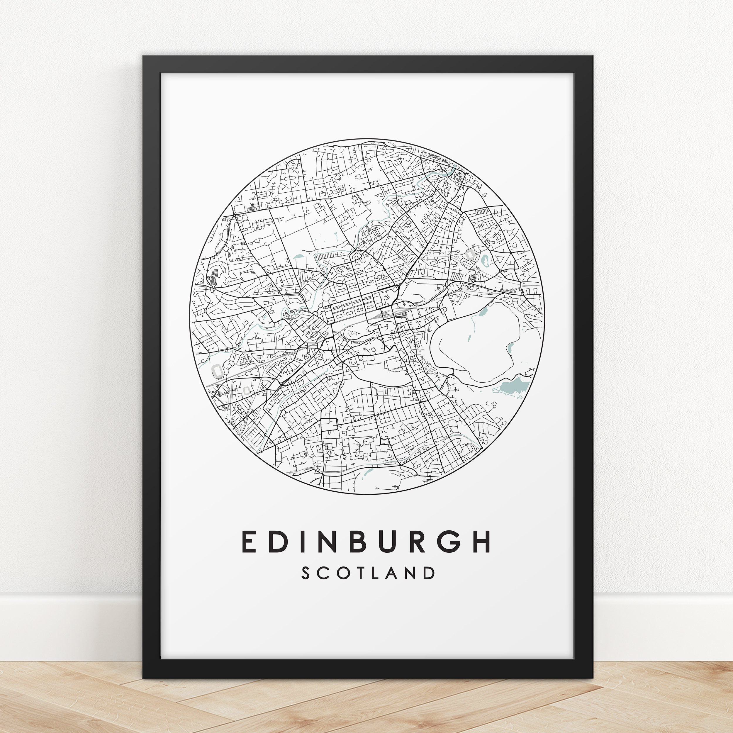 Edinburgh City Map Print Street Map Art Edinburgh Map - Etsy