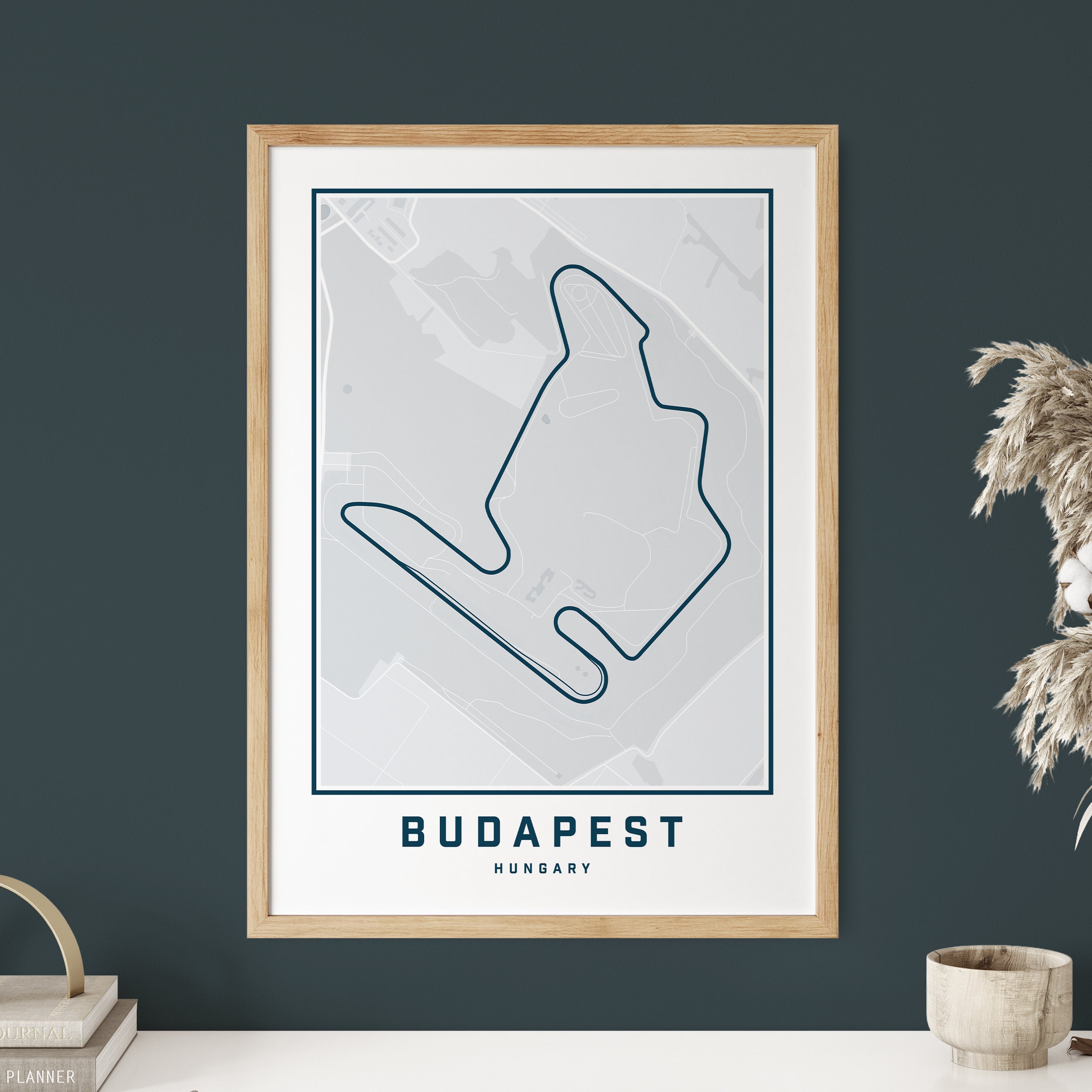 Budapest Formula 1 Map Print Hungaroring F1 Poster Formula 1 - Etsy