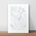 Mont Blanc Topographic Map Print, Contour Lines Map Print, Mont Blanc ...