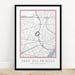 Parc Des Princes Stadium Map Print, Paris Saint-germain Print, Football ...