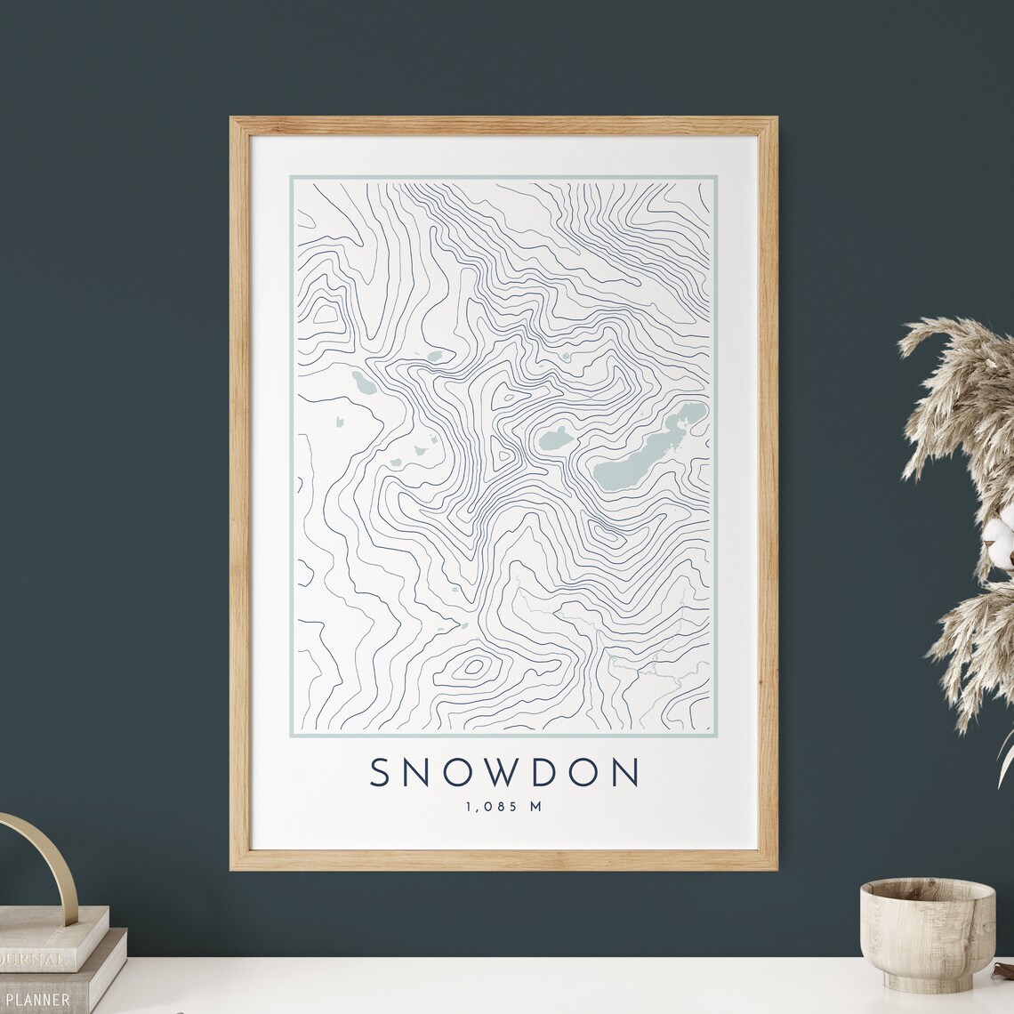 Snowdon Topographic Map Print Contour Lines Map Print - Etsy UK