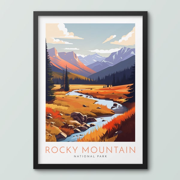 Rocky Mountain National Park Poster - Etsy
