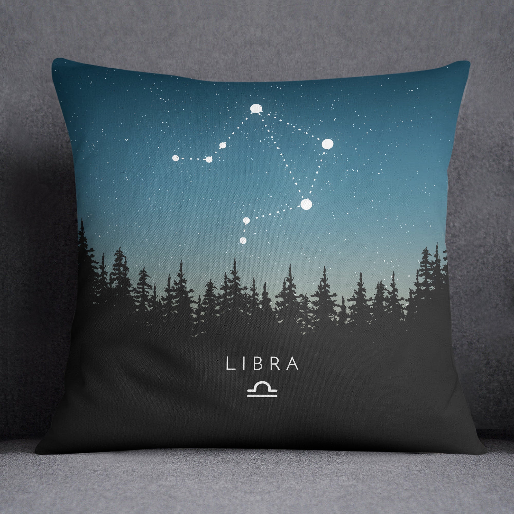 Libra Constellation Cushion Cover With Insert Included Throw | Etsy
