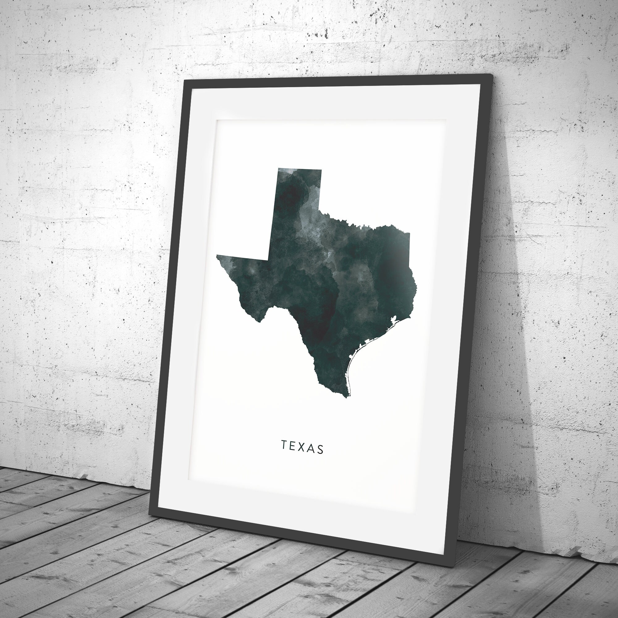 Custom Watercolour Map Print Watercolor Map Art Custom Map | Etsy UK