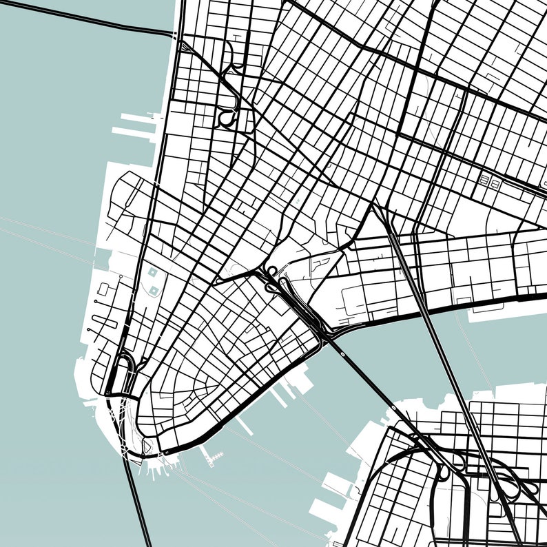 Custom City Print Any City Map Street Map Art Custom Map - Etsy