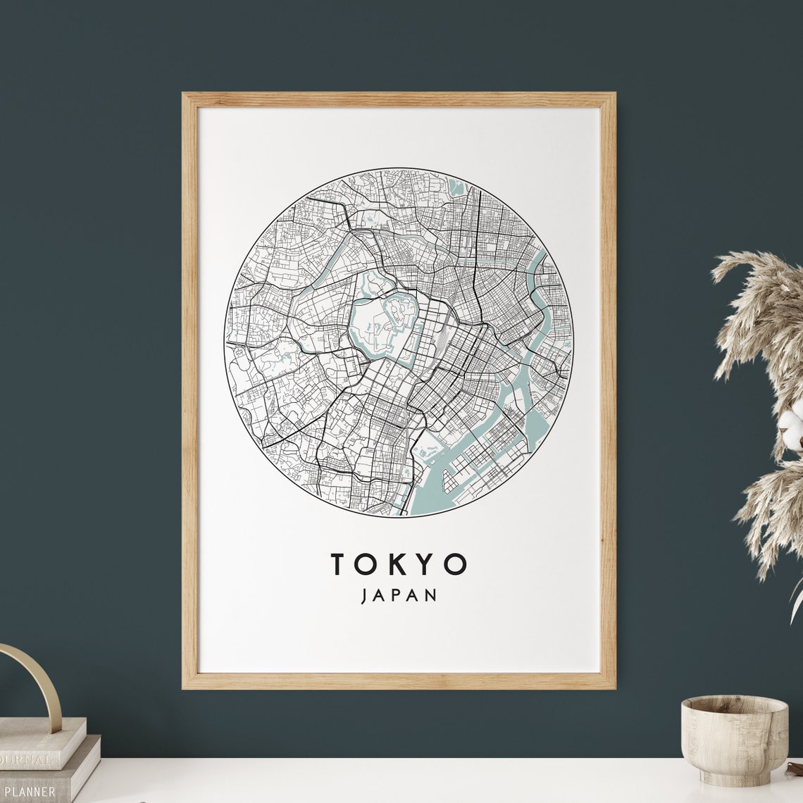 Tokyo City Map Print, Street Map Art, Tokyo Map Poster, Tokyo Map Print ...