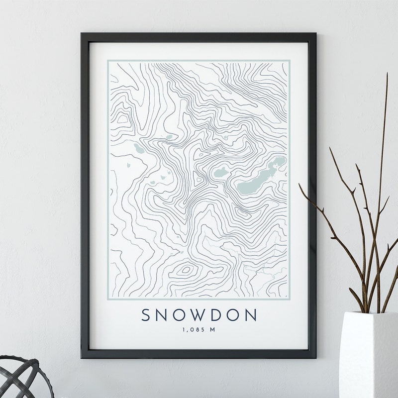 Topographical Map - Etsy