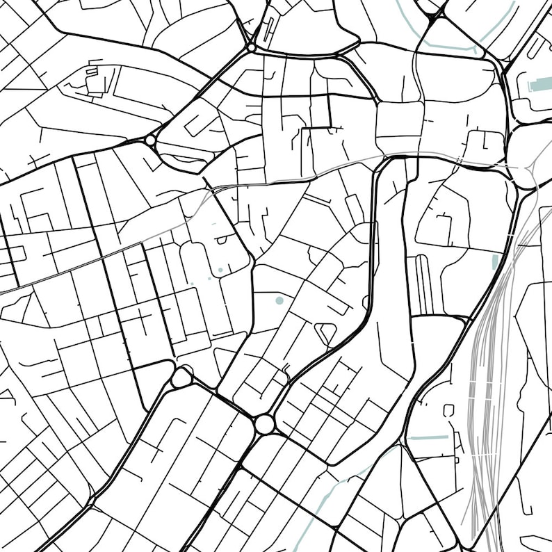 Sheffield City Map Printable Street Map Art Sheffield Map - Etsy UK