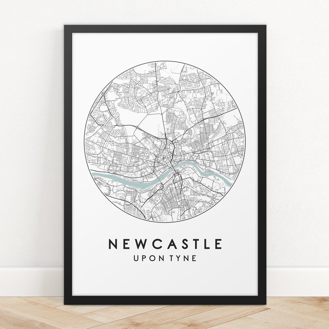 Newcastle City Map Print Street Map Art Newcastle Map - Etsy UK