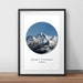 Seven Summits Set of 7 Prints, Mount Everest, Denali, Kilimanjaro ...