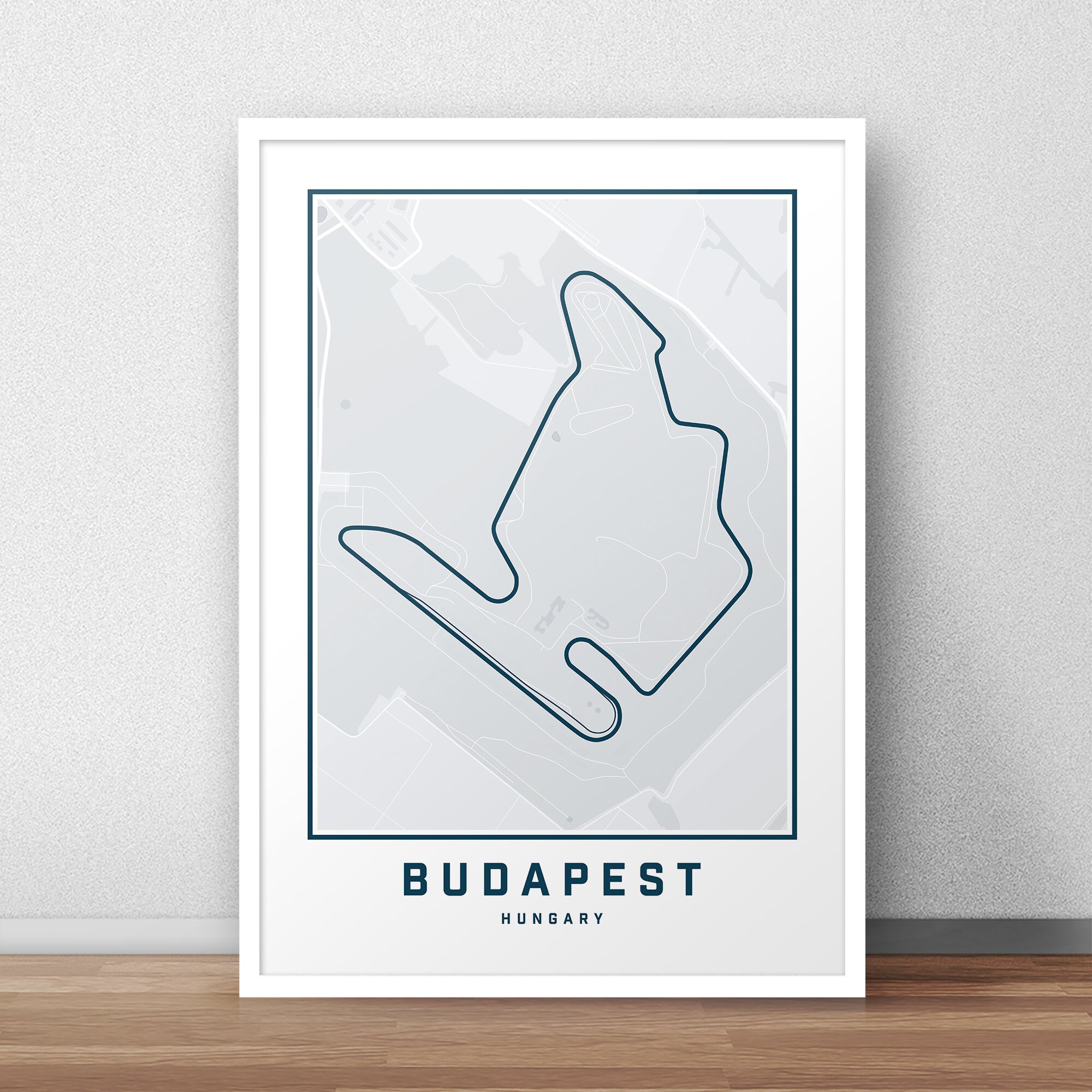 Budapest Formula 1 Map Print Hungaroring F1 Poster Formula 1 - Etsy