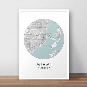 Framed Custom City Map Print, City Map, Street Map Art, Custom Map ...