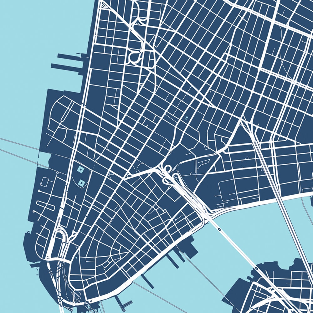 Custom City Map Print Any City Map Custom Map Print City | Etsy