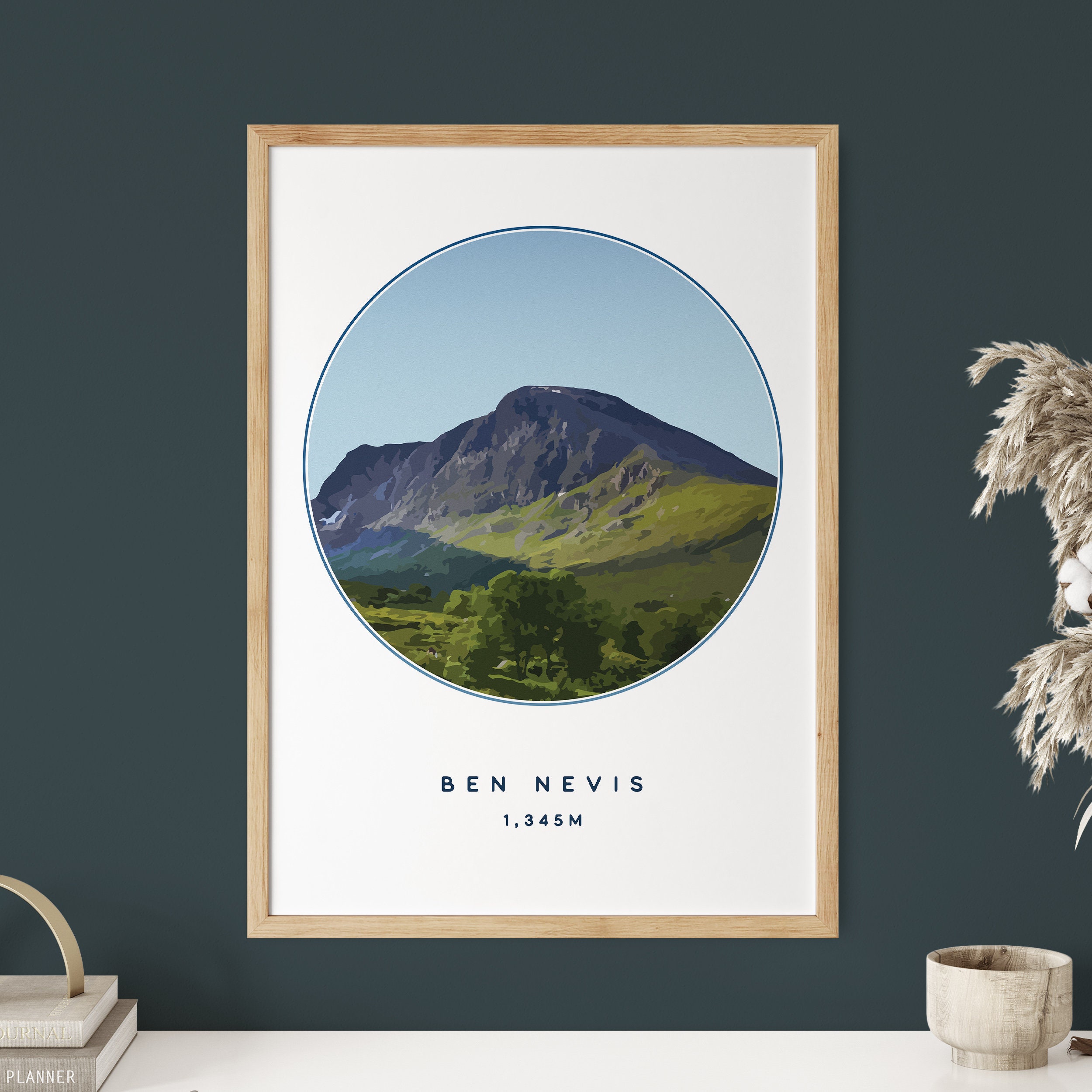 Ben Nevis, Mountain Print, Landscape Print, Ben Nevis Print, Mountain ...