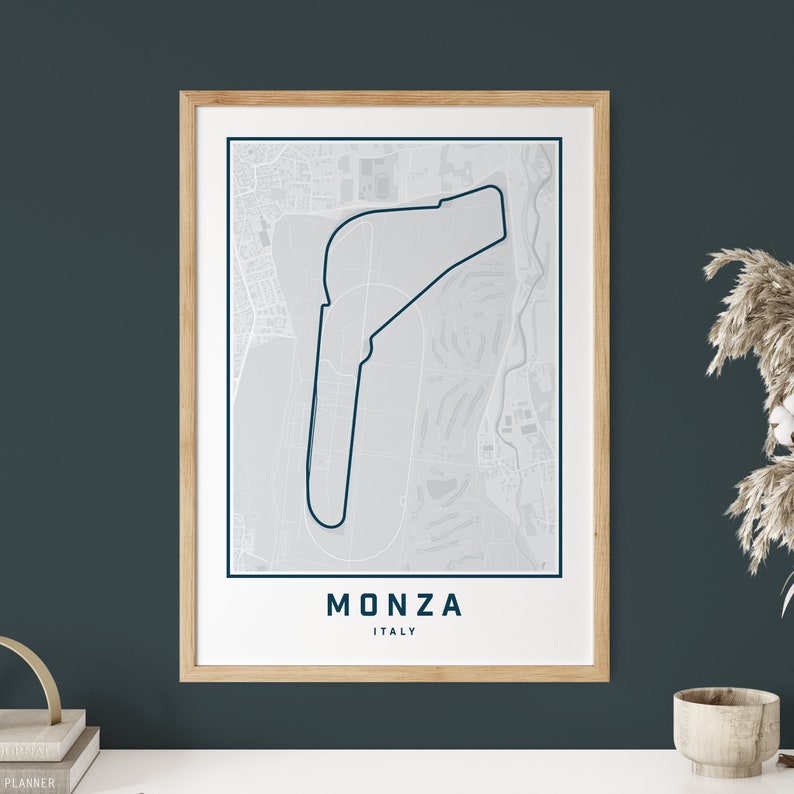 Monza Formula 1 Map Print F1 Poster Formula 1 Prints - Etsy