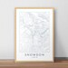 Snowdon Topographic Map Print, Contour Lines Map Print, Snowdon Print ...