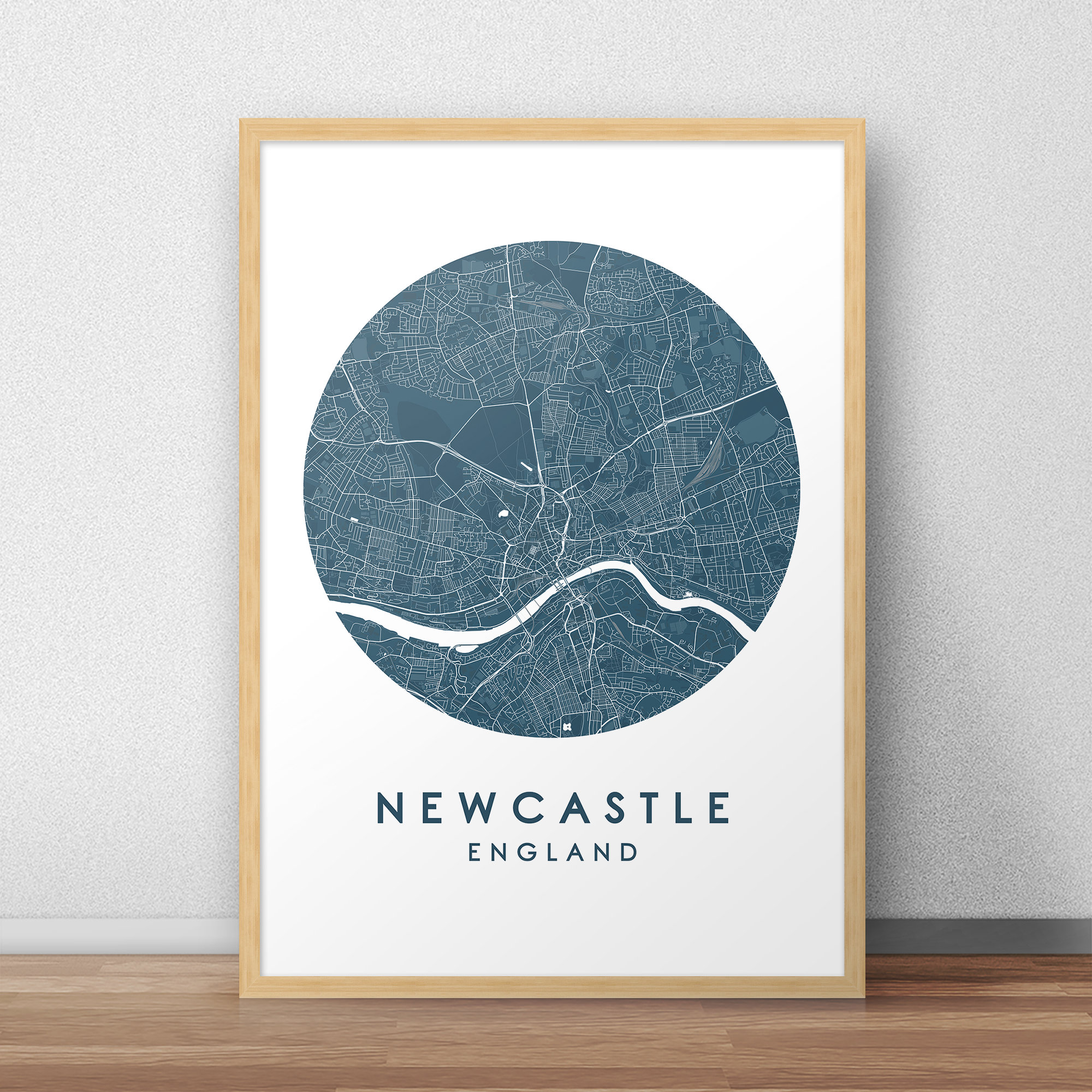Newcastle City Map Print Street Map Art Newcastle Map - Etsy UK