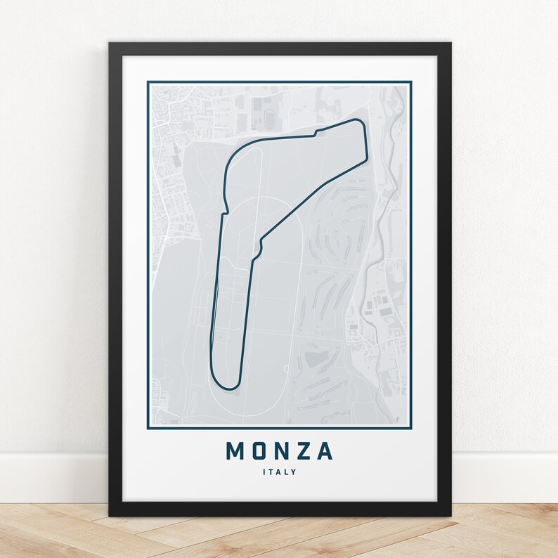 Monza Formula 1 Map Print F1 Poster Formula 1 Prints - Etsy