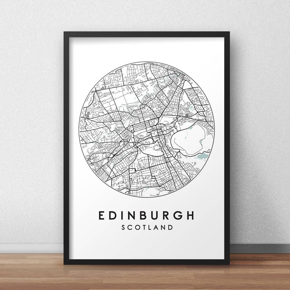 Edinburgh Map Prints at Isabel Newell blog
