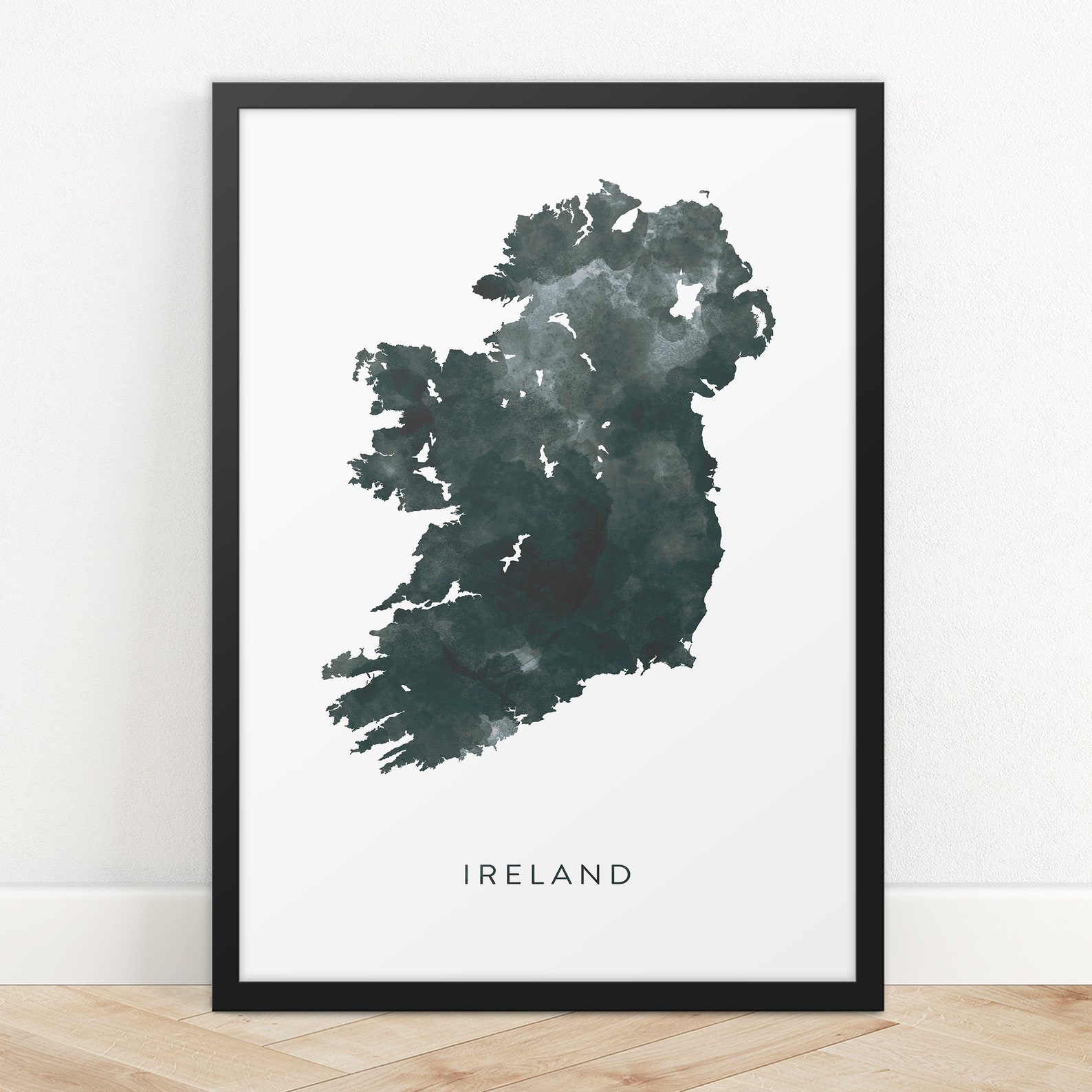 Ireland Map Watercolour Print, Watercolor Map Art, Ireland Map Poster ...
