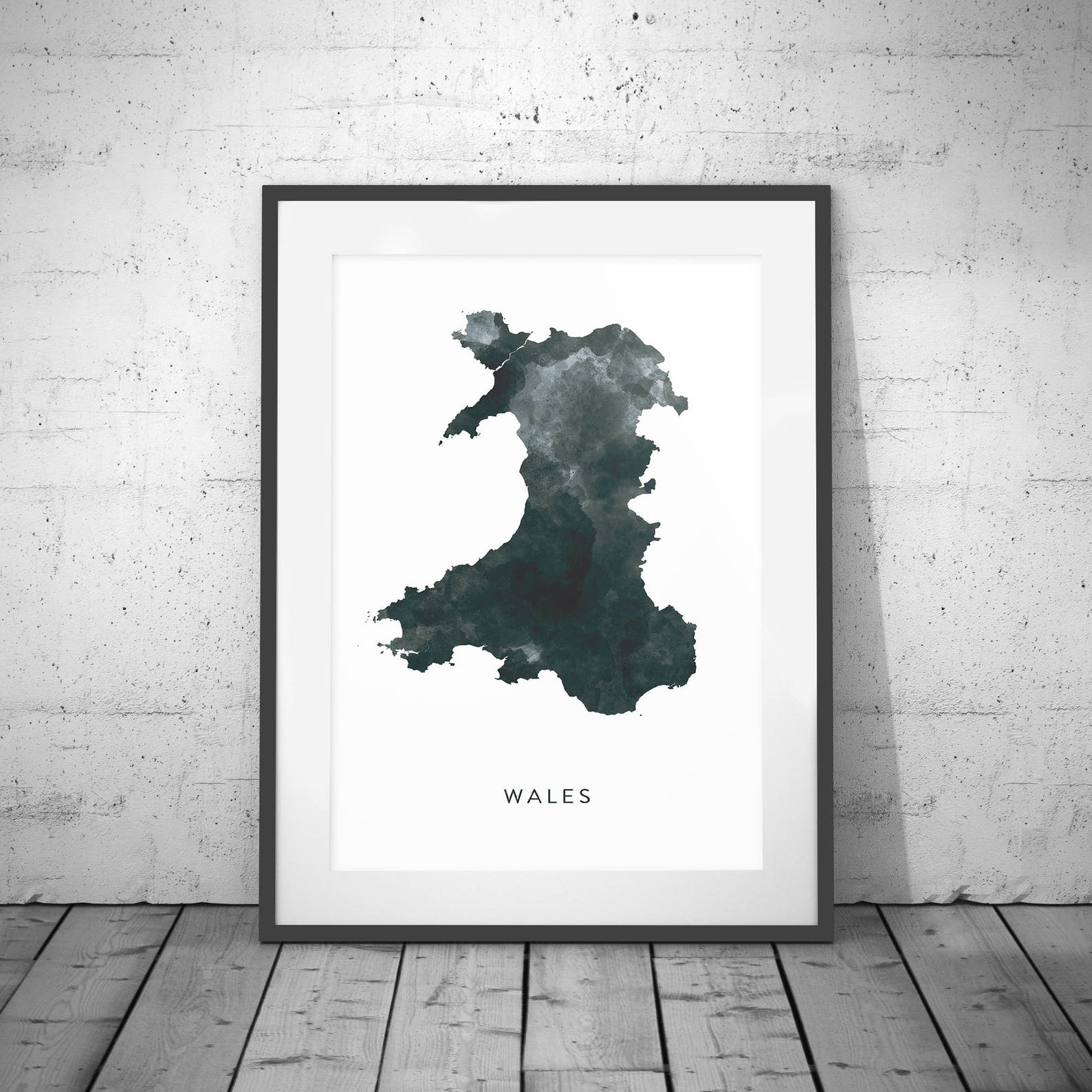 Wales Map Watercolour Print Watercolor Map Art Wales Map - Etsy