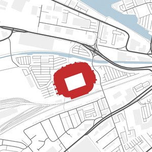 Old Trafford Stadium Map Print, Manchester United Print, Football Club ...
