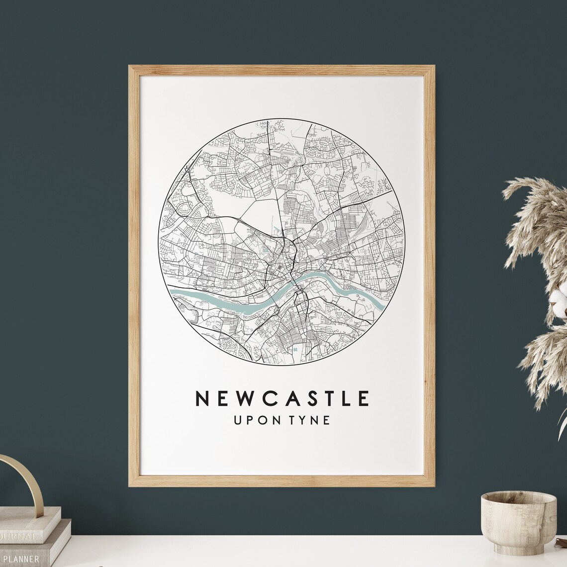 Newcastle City Map Print Street Map Art Newcastle Map - Etsy UK