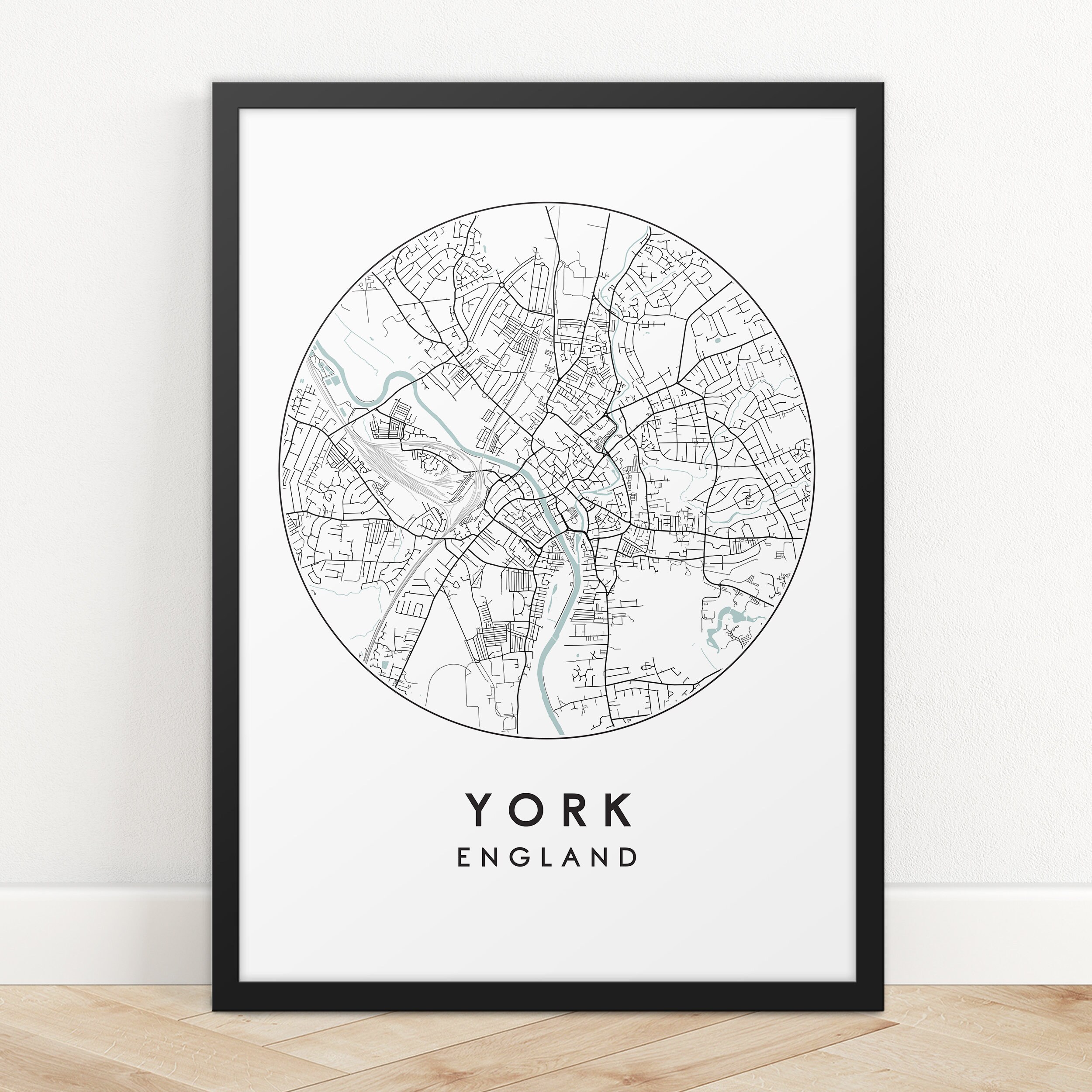 York City Map Print, Street Map Art, York Map Poster, York Map Print ...