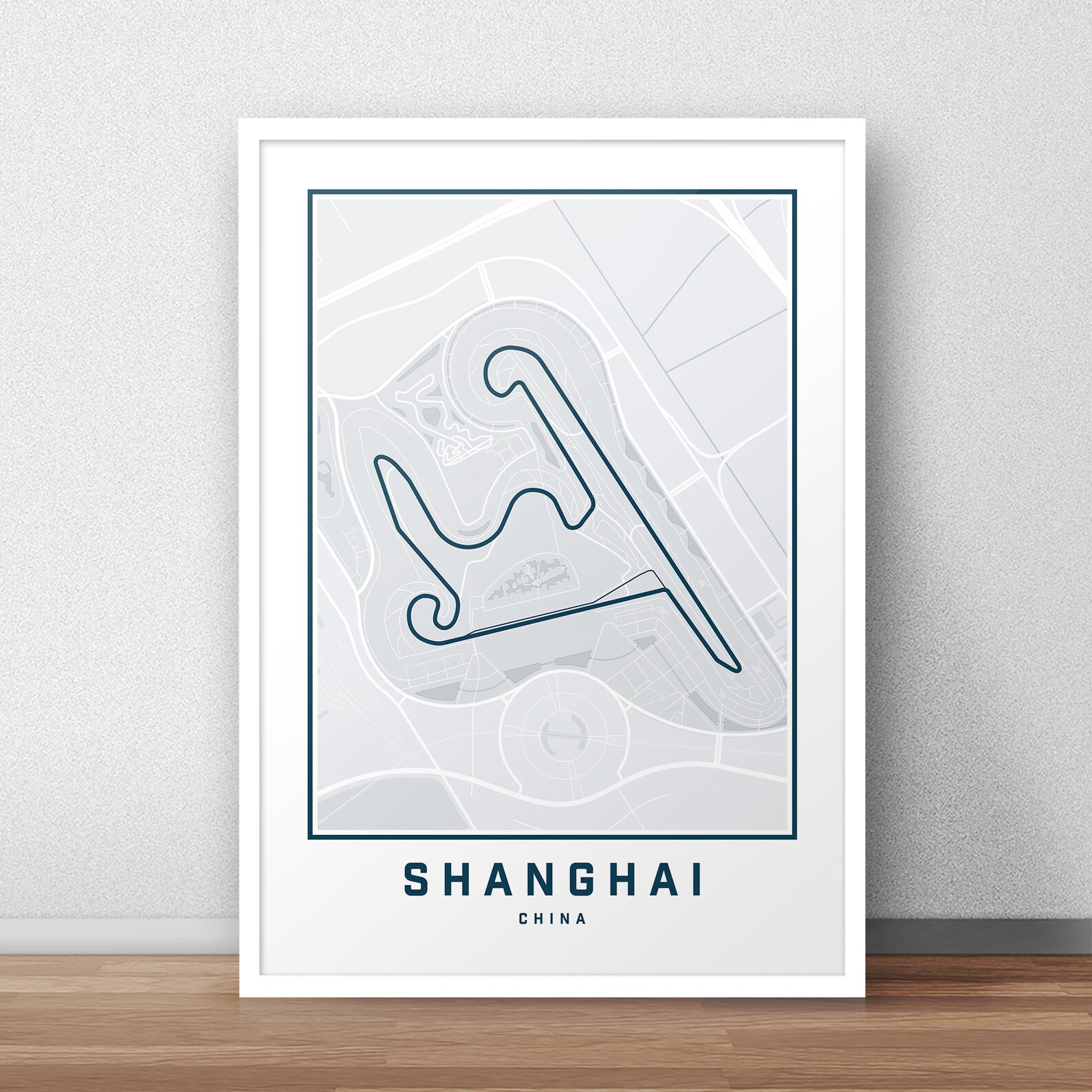 Shanghai Formula 1 Map Print, F1 Poster, Formula 1 Prints, Motorsport ...