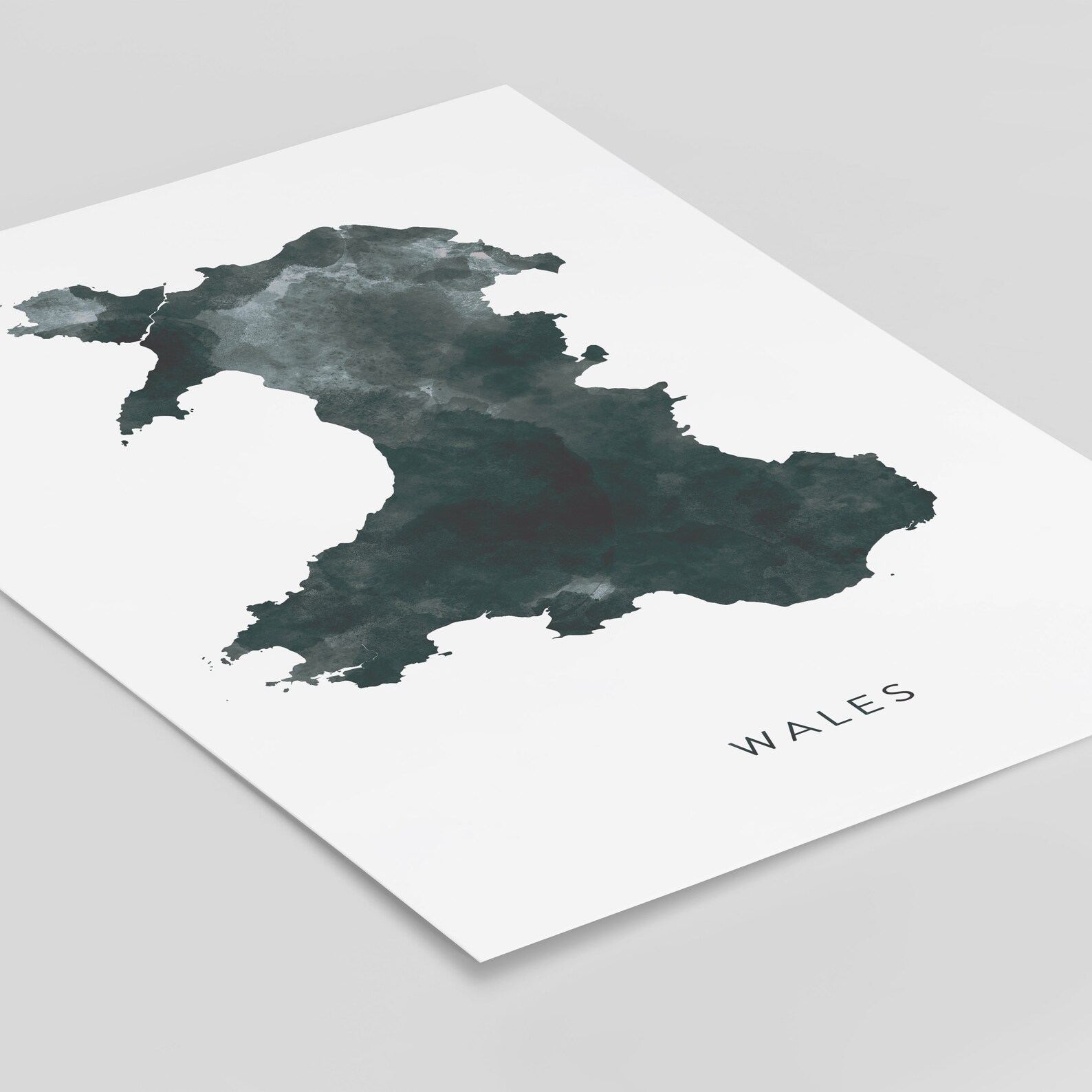 Wales Map Watercolour Print Watercolor Map Art Wales Map - Etsy