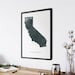 California Map, Watercolor Print, California State, California Poster ...