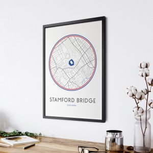 Custom Football Stadium Map Print, Any Team Map, Custom Map Print, Map ...
