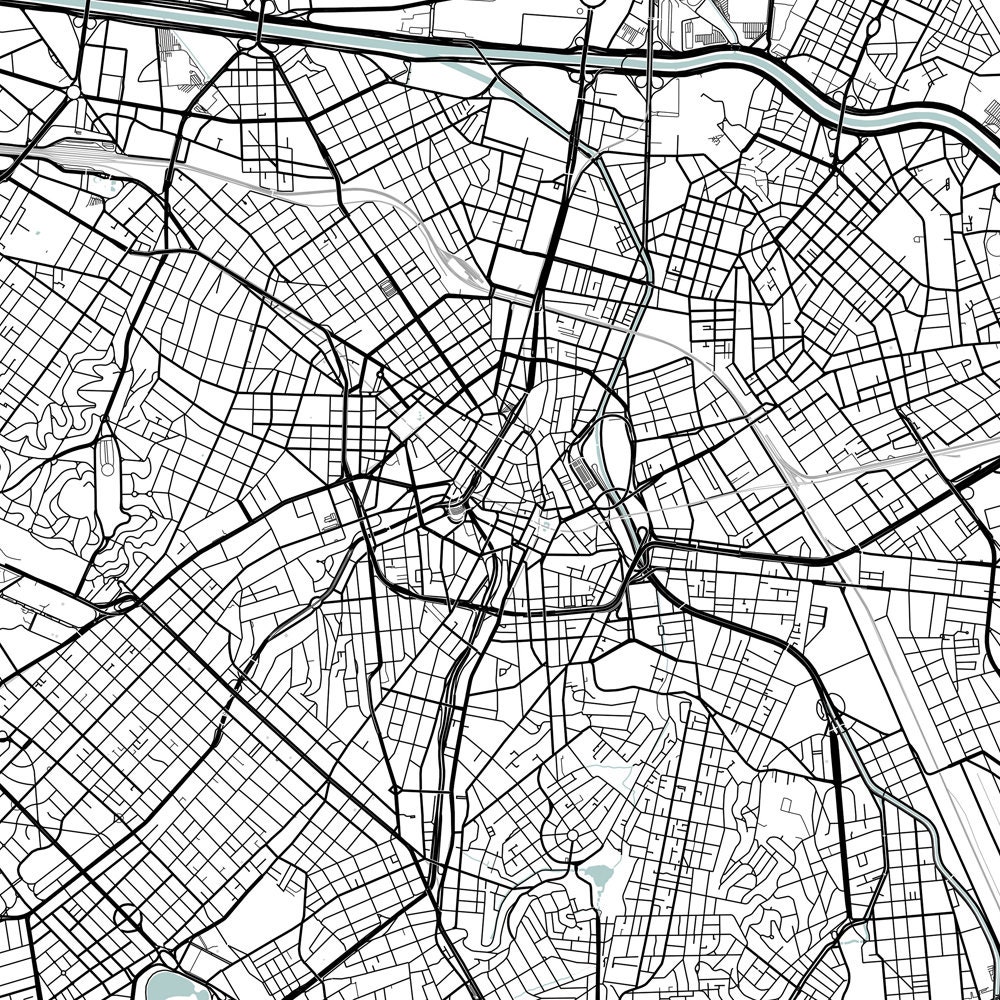Sao Paulo City Map Print, Street Map Art, Sao Paulo Map Poster, Sao ...