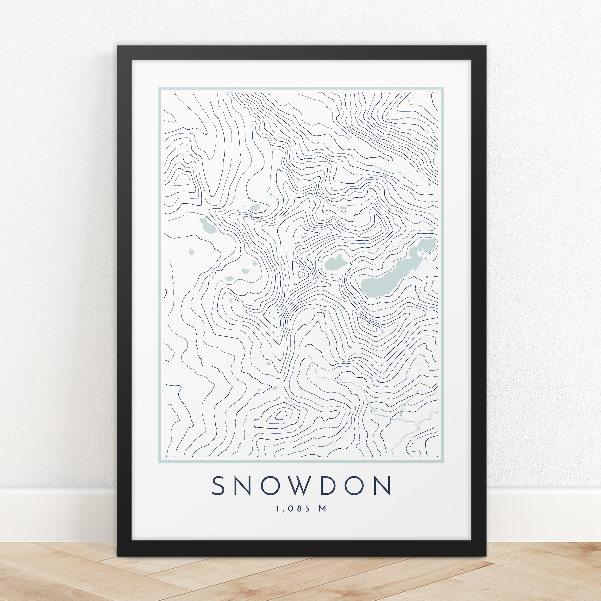 Snowdon Topographic Map Print Contour Lines Map Print - Etsy UK