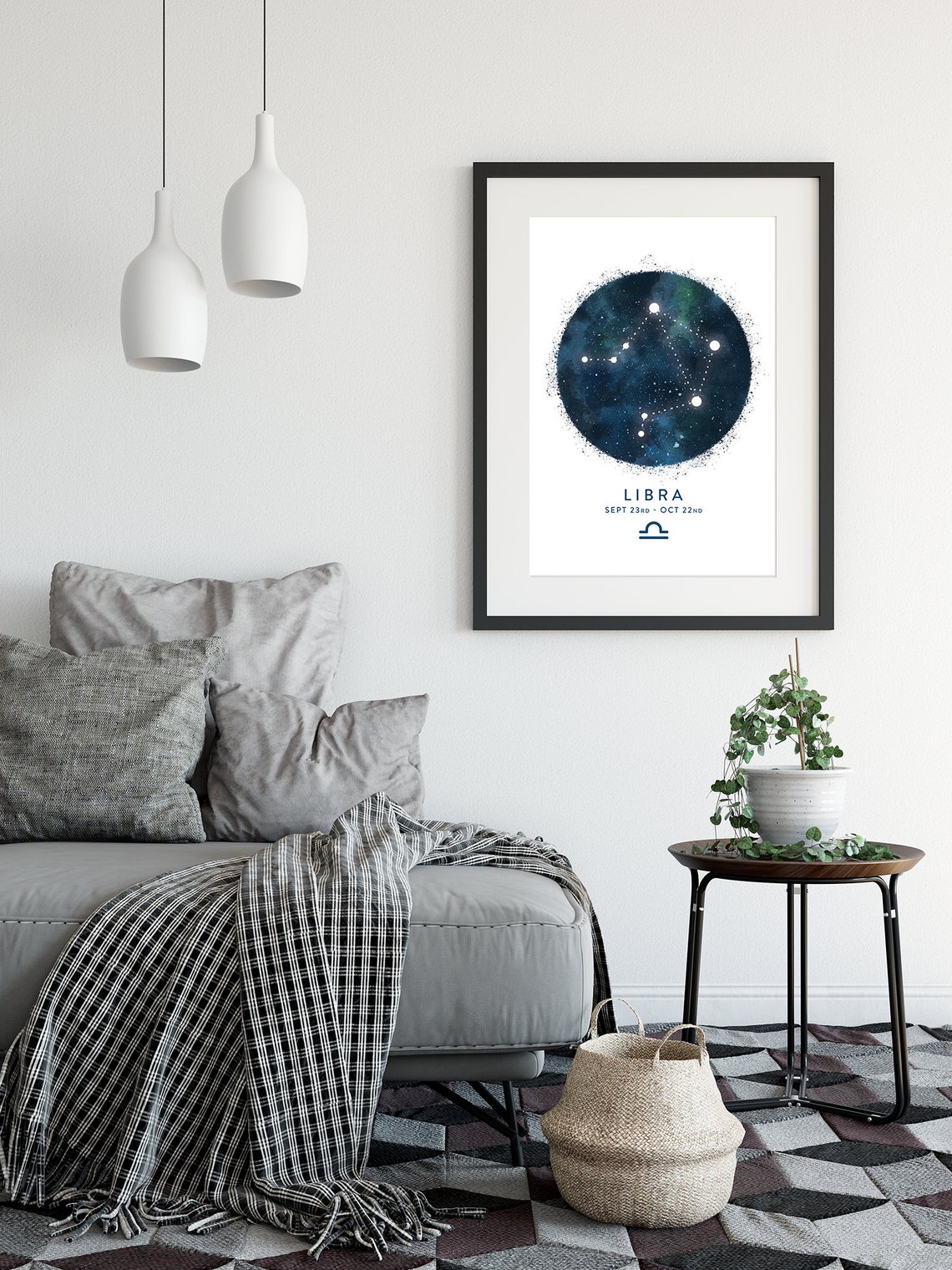 Libra Constellation Art Print Star Sign Print Horoscope - Etsy