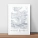 Mount Everest Topographic Map Print, Contour Lines Map Print, Mount ...