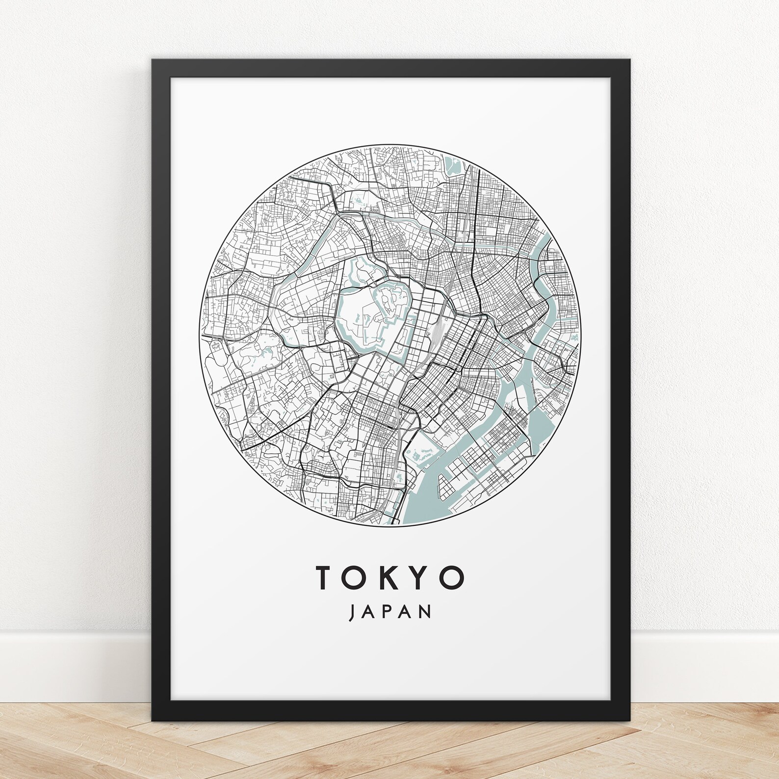 Tokyo City Map Print, Street Map Art, Tokyo Map Poster, Tokyo Map Print ...