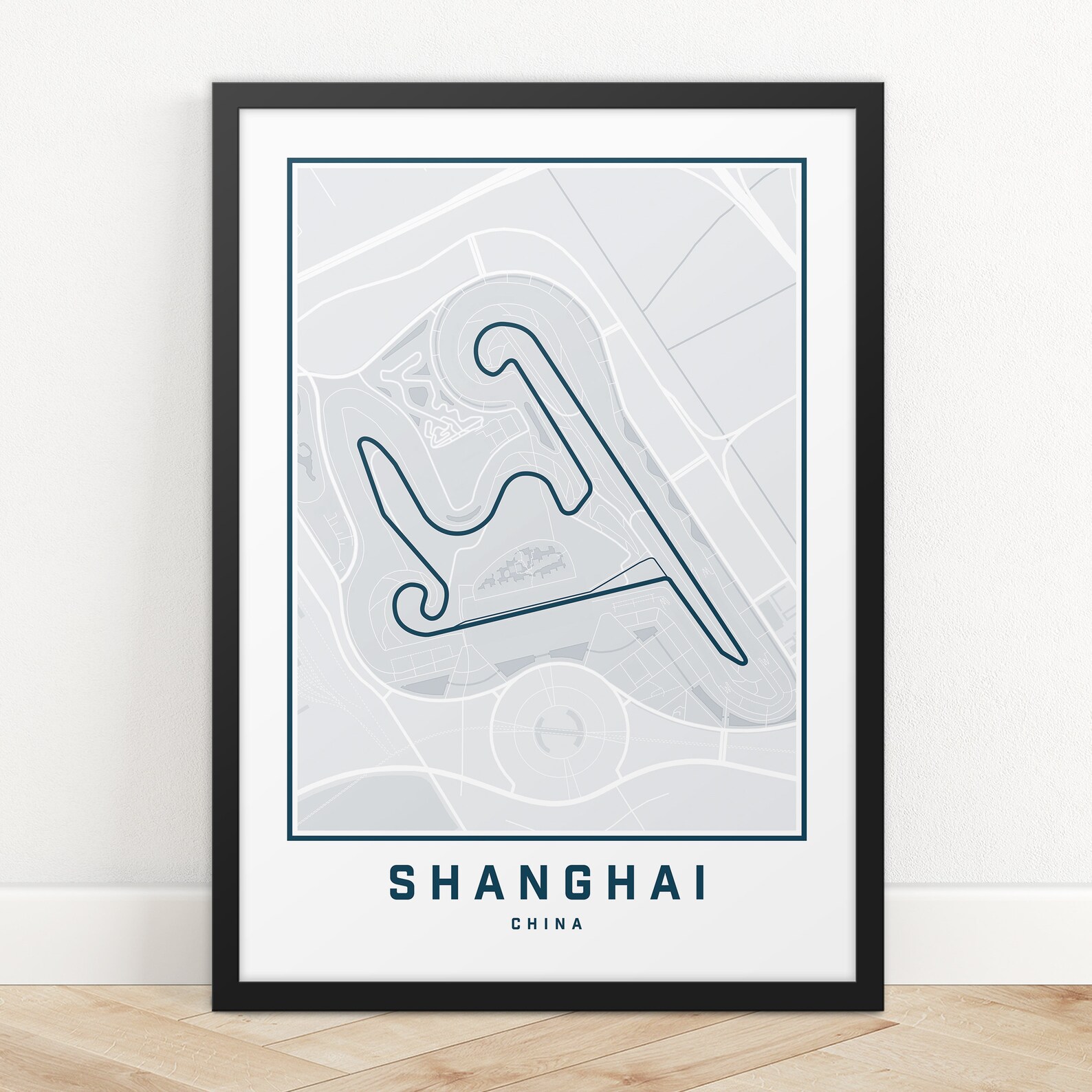 Shanghai Formula 1 Map Print, F1 Poster, Formula 1 Prints, Motorsport ...