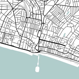 Brighton City Map Printable, Street Map Art, Brighton Map Print, City ...