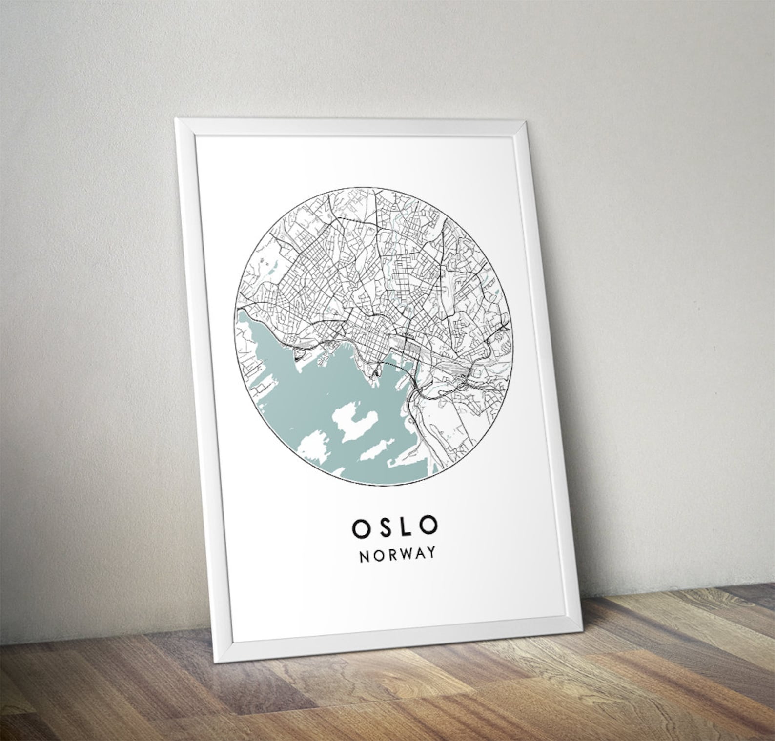 Oslo City Map Printable Street Map Art Oslo Map Print City - Etsy UK