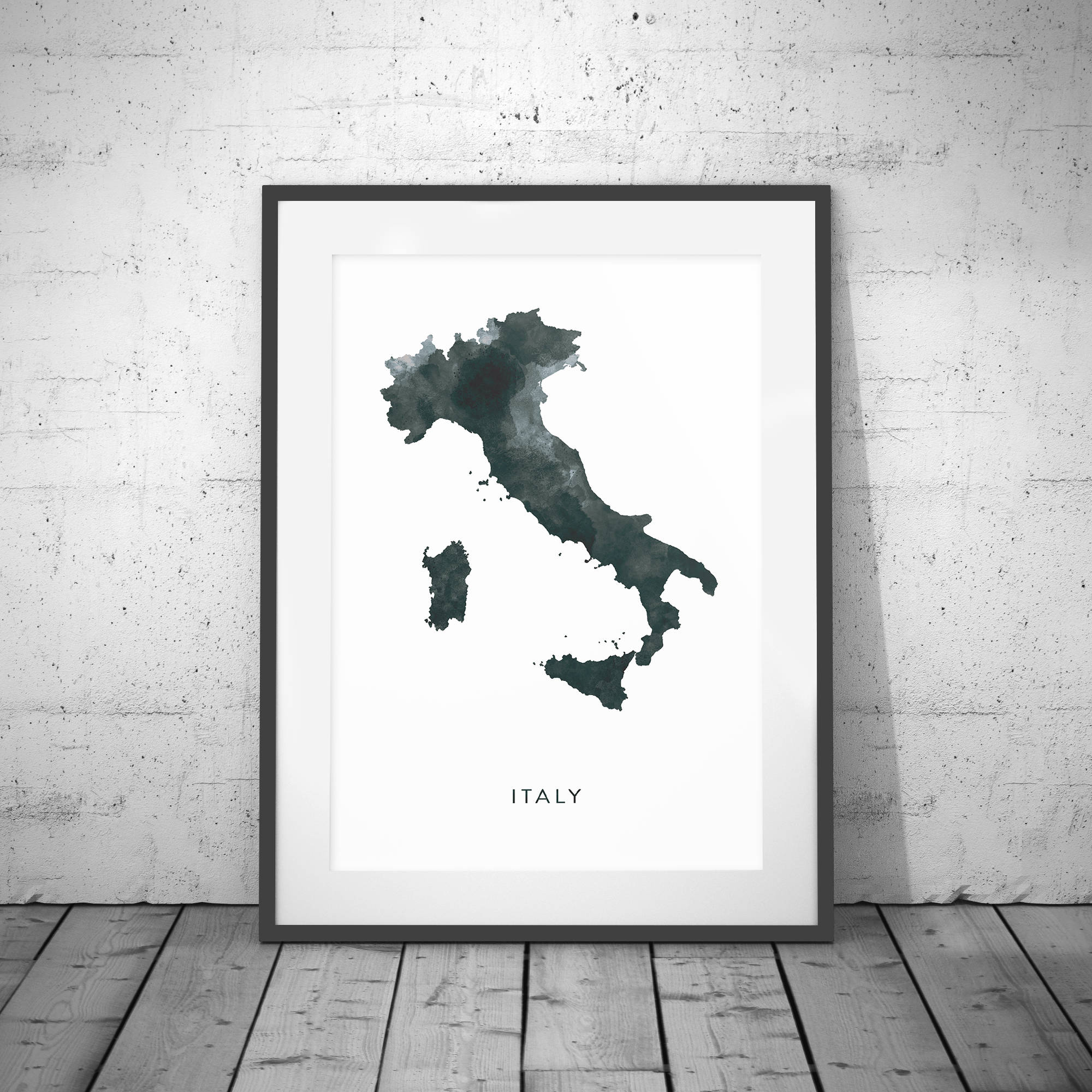 Italy Map Watercolour Print Watercolor Map Art Italy Map - Etsy UK