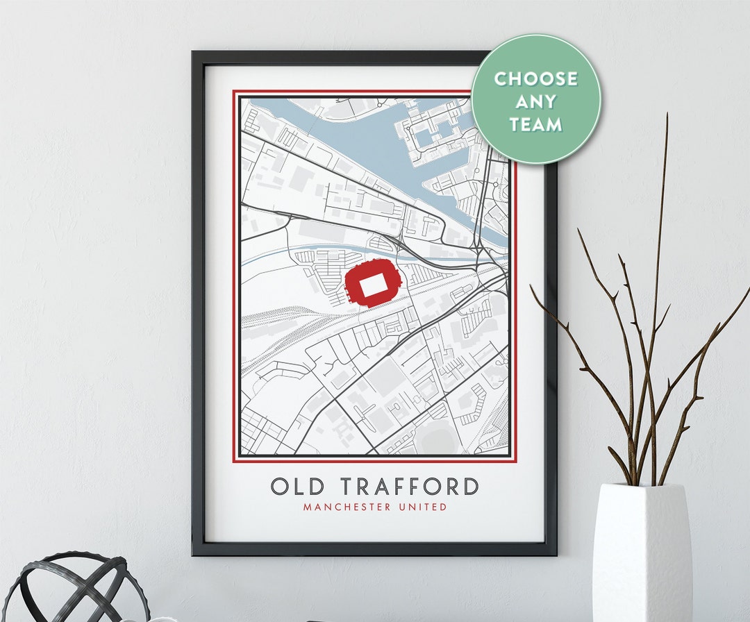 Custom Football Stadium Map Print, Any Team Map, Custom Map Print, Map ...