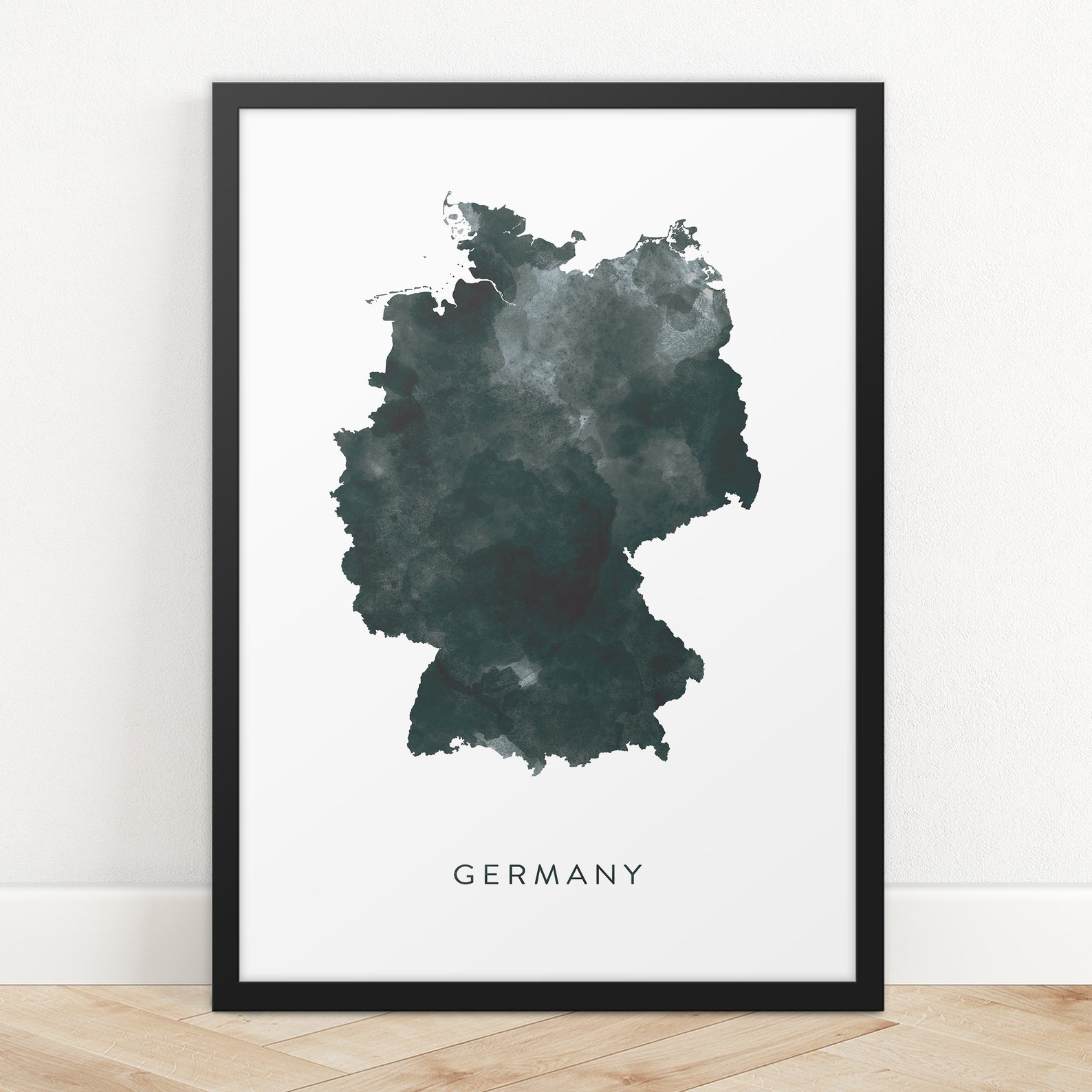 Germany Map Watercolour Print Watercolor Map Art Germany Map - Etsy